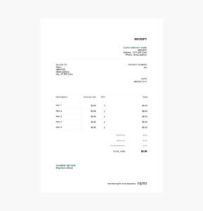 Free receipt maker | Online receipt generator | Conta
