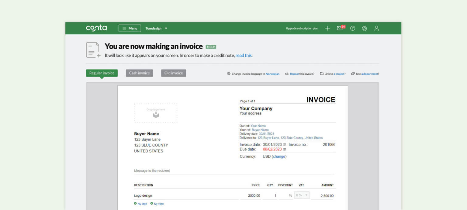 Invoicing for contractors: Tips and free templates (2024) - Conta
