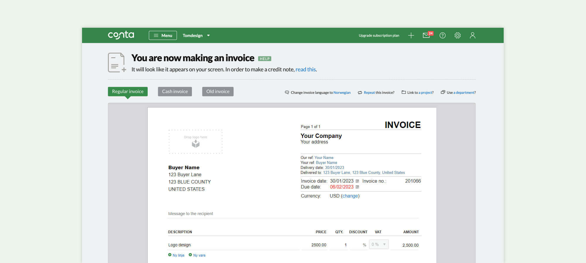 Invoicing for contractors: Tips and free templates (2024) - Conta