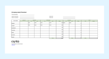 Free timesheet template in Excel | Ireland