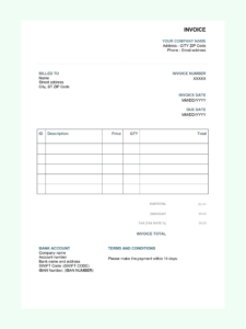 Generate invoice in Word? We show you how. | Philippines