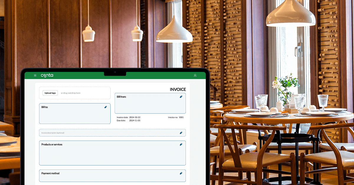 Free restaurant bill maker | Conta