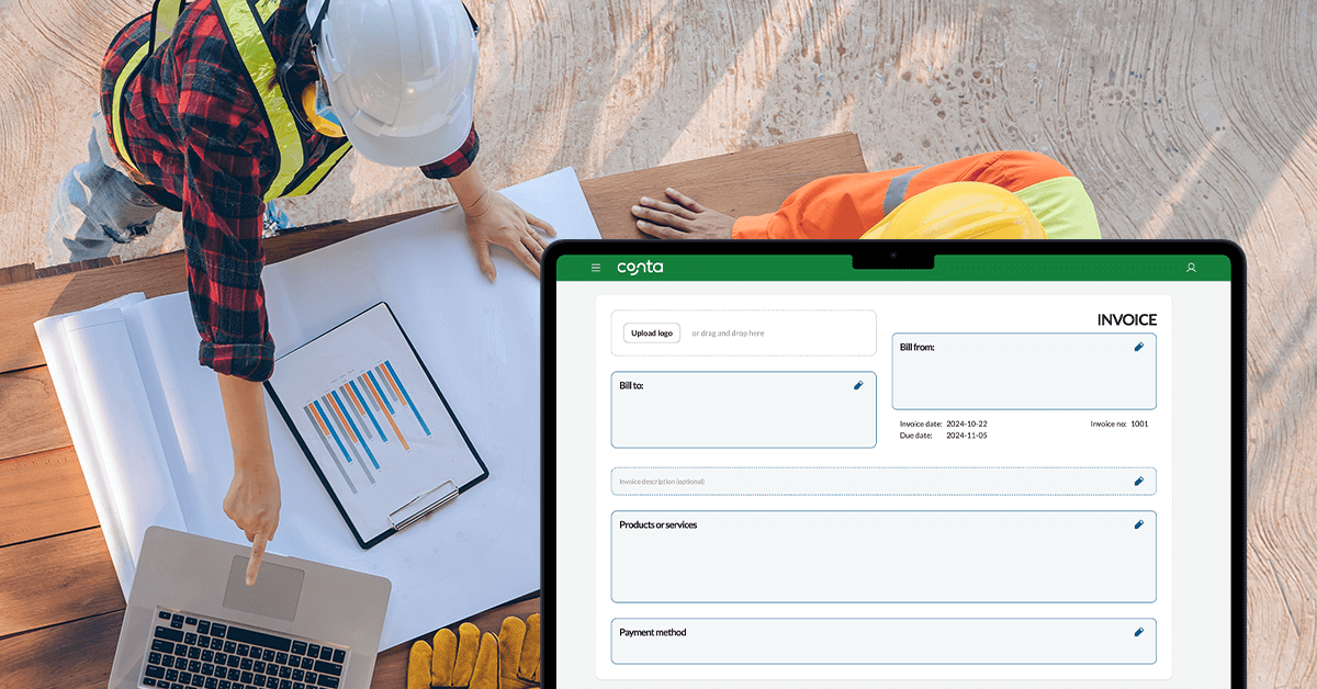 Construction invoice template | Free bill format | Word, Excel, PDF | India