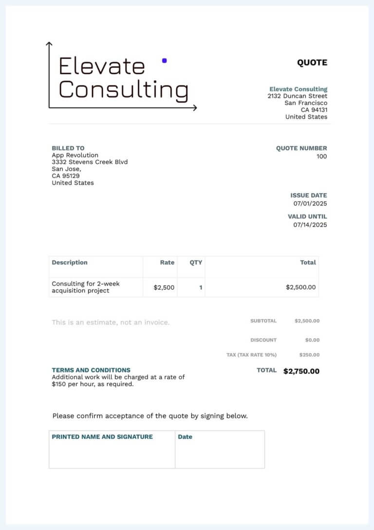 Quote vs. invoice: What's the difference? | South Africa